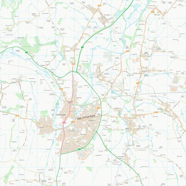 Wychavon District (SP04) Map by UK Topographic Maps | Avenza Maps