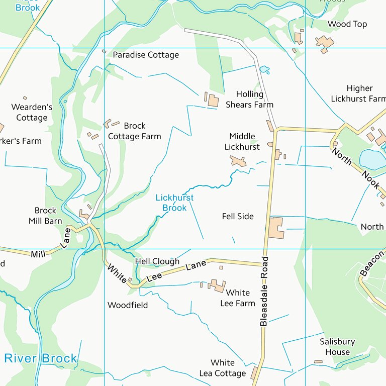 Wyre District (B) (SD54) Map by UK Topographic Maps | Avenza Maps