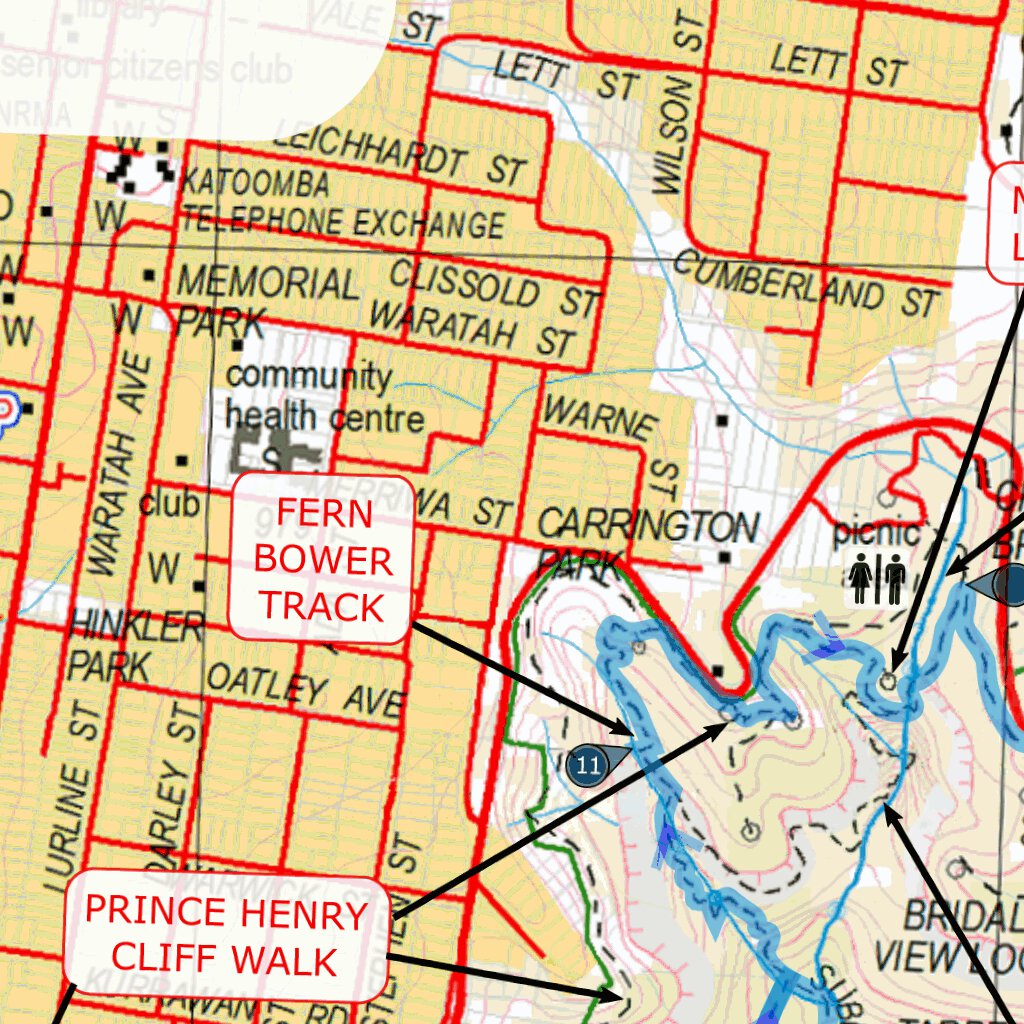 UTA50 - Overall Course Map 2021 by Ultra-Trail Australia | Avenza Maps