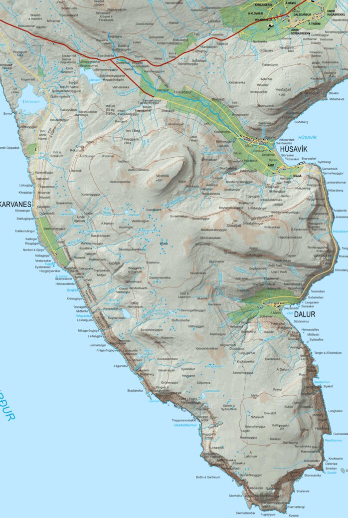 Húsavík, Sandoyar Map by Umhvorvisstovan | Avenza Maps