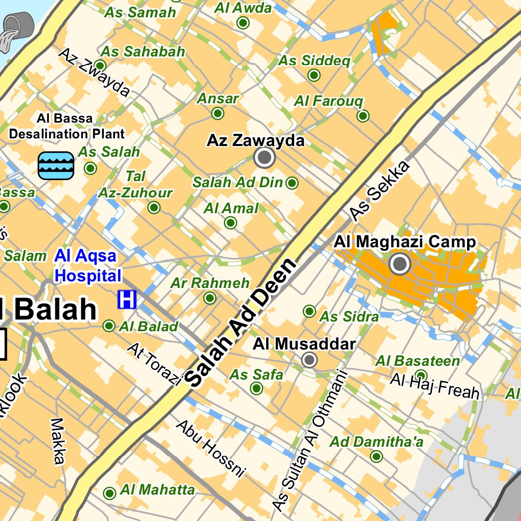 Gaza Access and Movement - April 2019 Map by UN | Avenza Maps