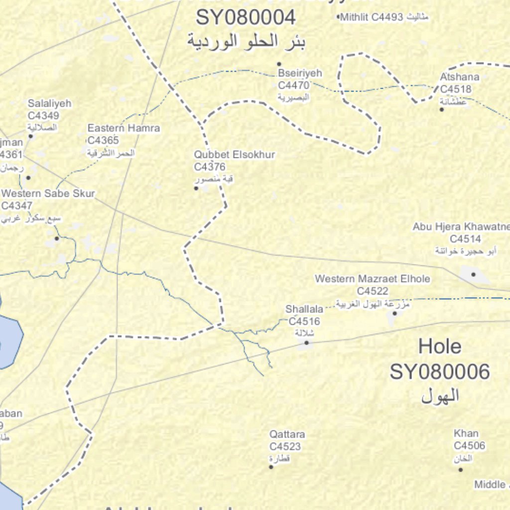 Al Hasakeh governorate reference maps Map by UN OCHA Regional office ...