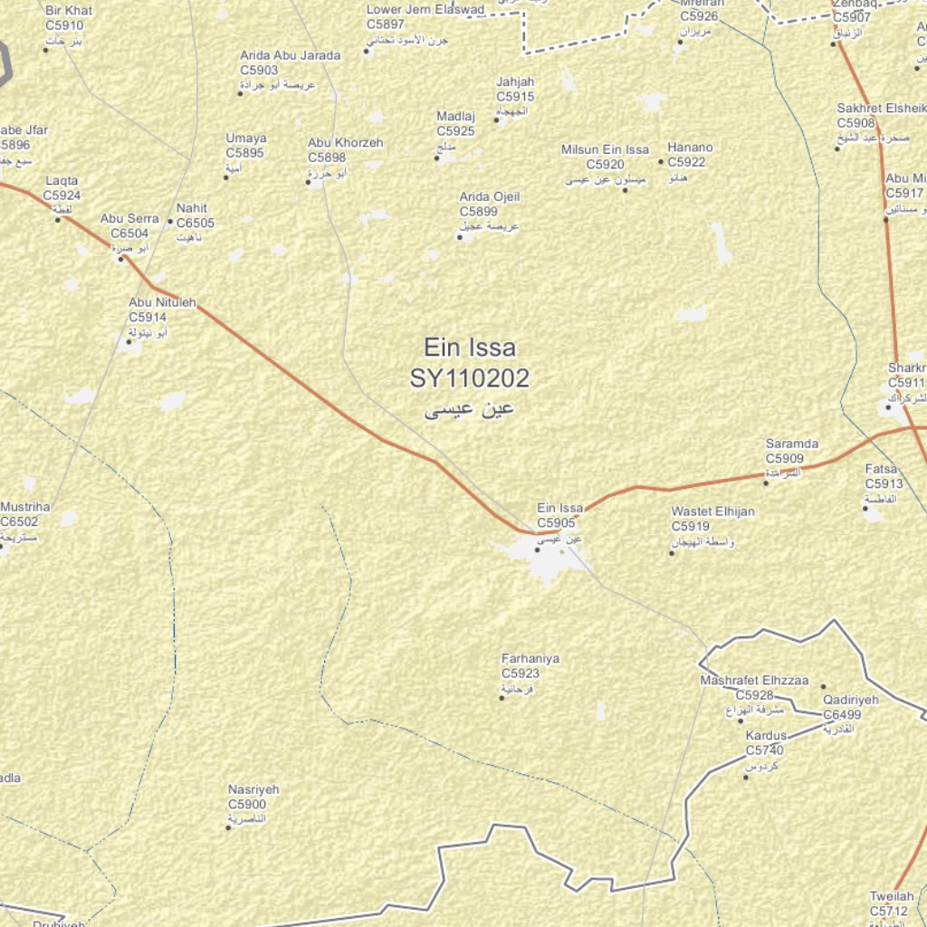 Ar-Raqqa governorate reference maps Map by UN OCHA Regional office for ...