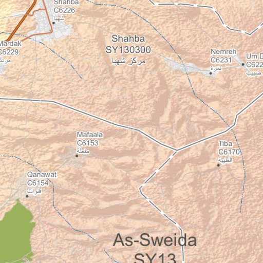 As-Sweida governorate reference Map by UN OCHA Regional office for the ...