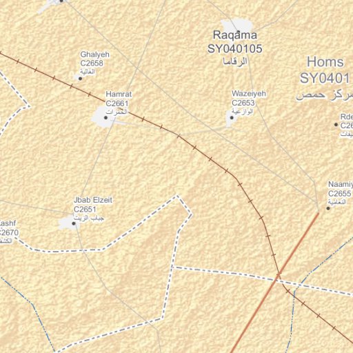 Homs governorate reference Map by UN OCHA Regional office for the Syria ...