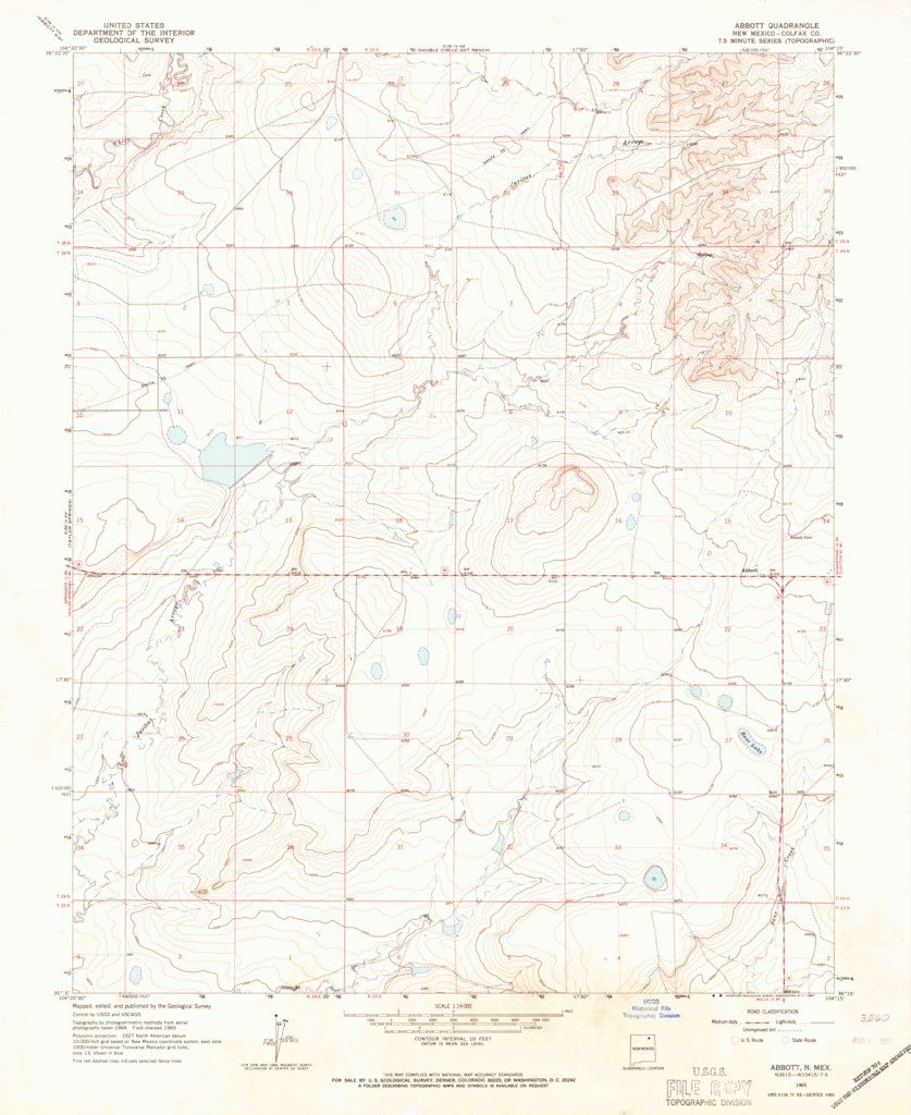 Abbott, NM (1965, 24000-Scale) Map by United States Geological Survey ...