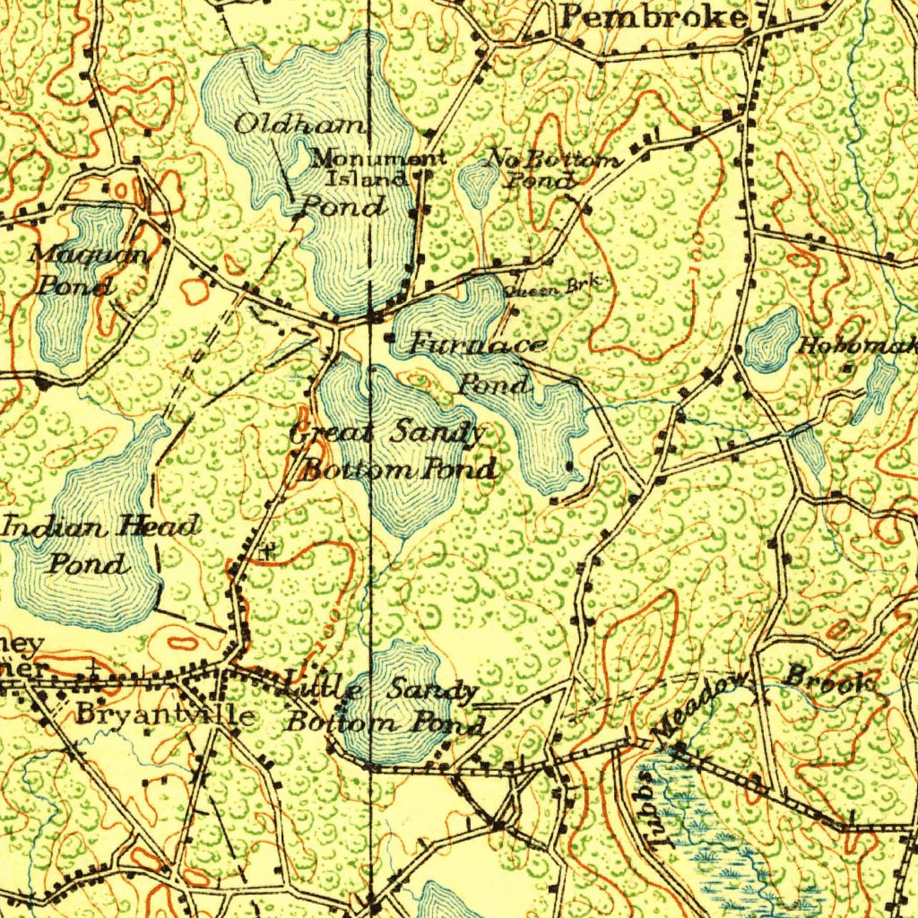 Abington, MA (1920, 62500-Scale) Map by United States Geological Survey ...