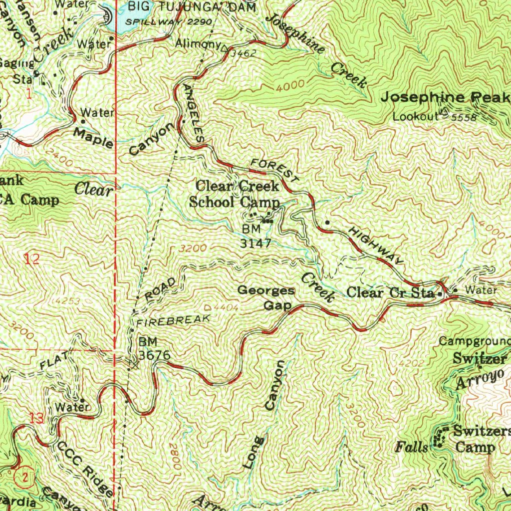 Action, CA (1959, 62500-Scale) Map by United States Geological Survey ...