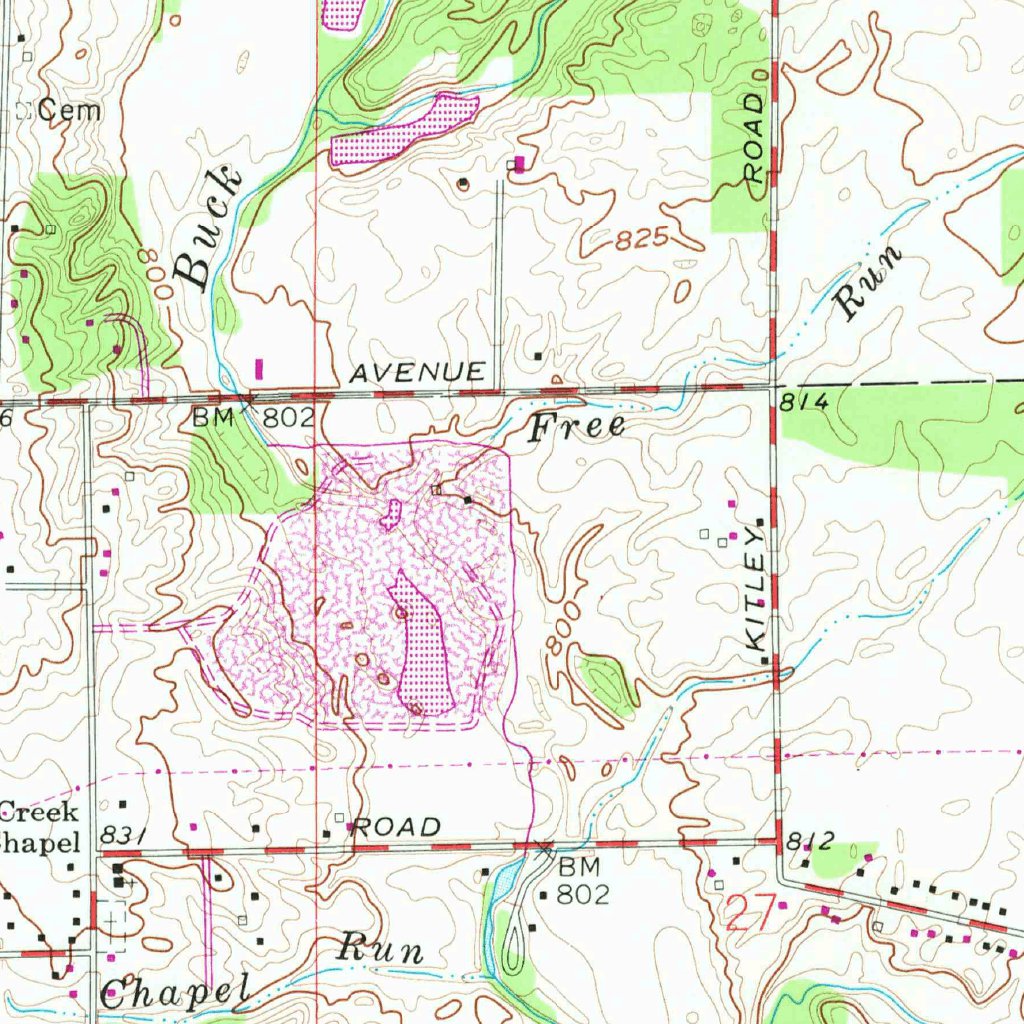 Acton, IN (1962, 24000-Scale) Map by United States Geological Survey ...