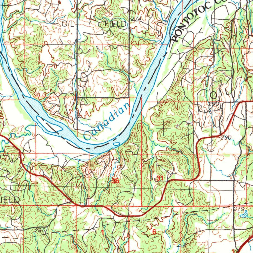 Ada, OK (1990, 100000-Scale) Map by United States Geological Survey ...