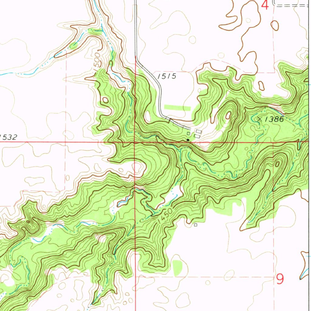 Adams, ND (1972, 24000-Scale) Map by United States Geological Survey ...