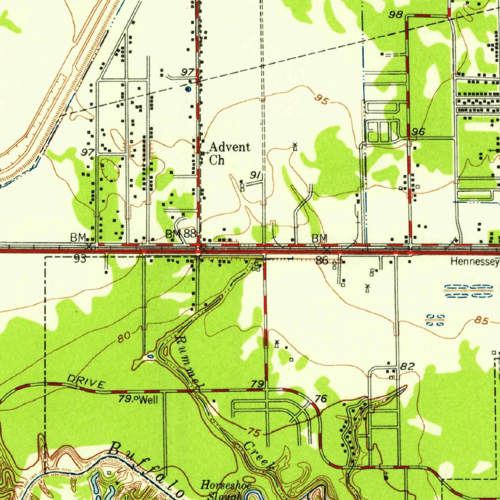 Addicks, TX (1955, 62500-Scale) Map by United States Geological Survey ...