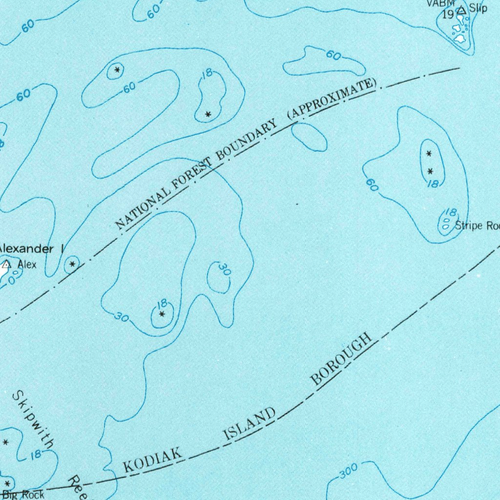 Afognak A-2, AK (1952, 63360-Scale) Map by United States Geological ...