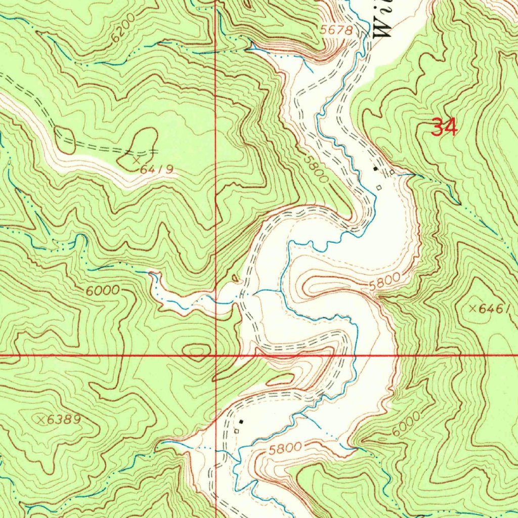 Agency Draw NE, UT (1966, 24000-Scale) Map by United States Geological ...