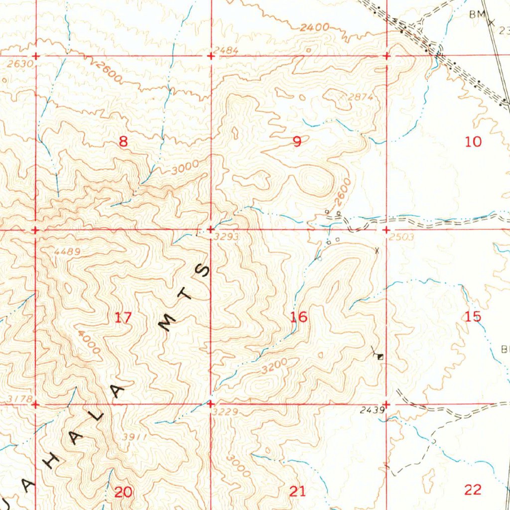 Aguila, AZ (1962, 62500-Scale) Map by United States Geological Survey ...