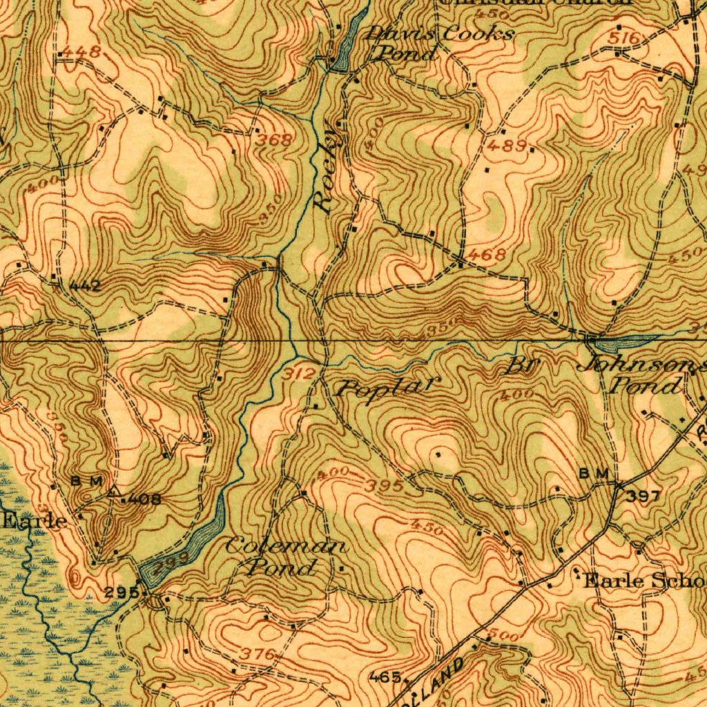 Aiken, SC (1921, 62500-Scale) Map by United States Geological Survey ...