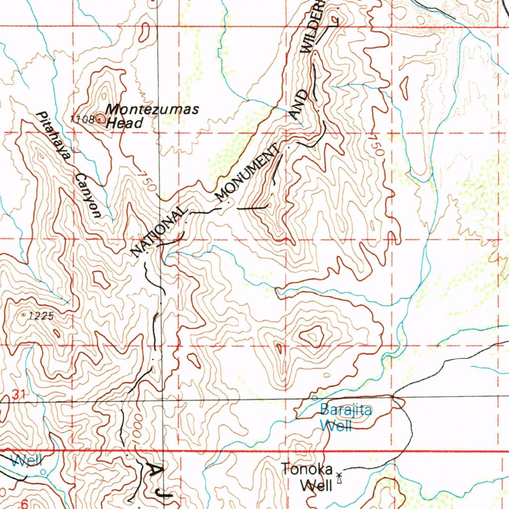 Ajo, AZ (1980, 100000-Scale) Map by United States Geological Survey ...