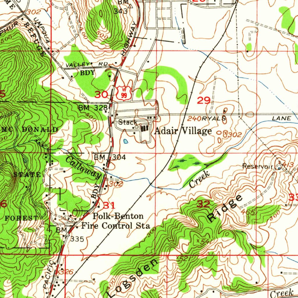 Albany, OR (1957, 62500-Scale) Map by United States Geological Survey ...