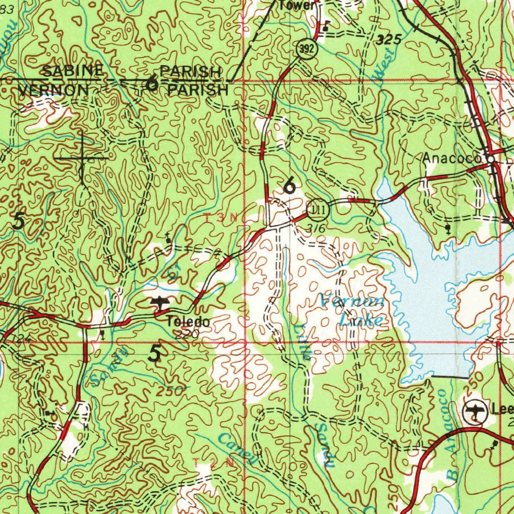 Alexandria, LA-TX (1953, 250000-Scale) Map by United States Geological ...