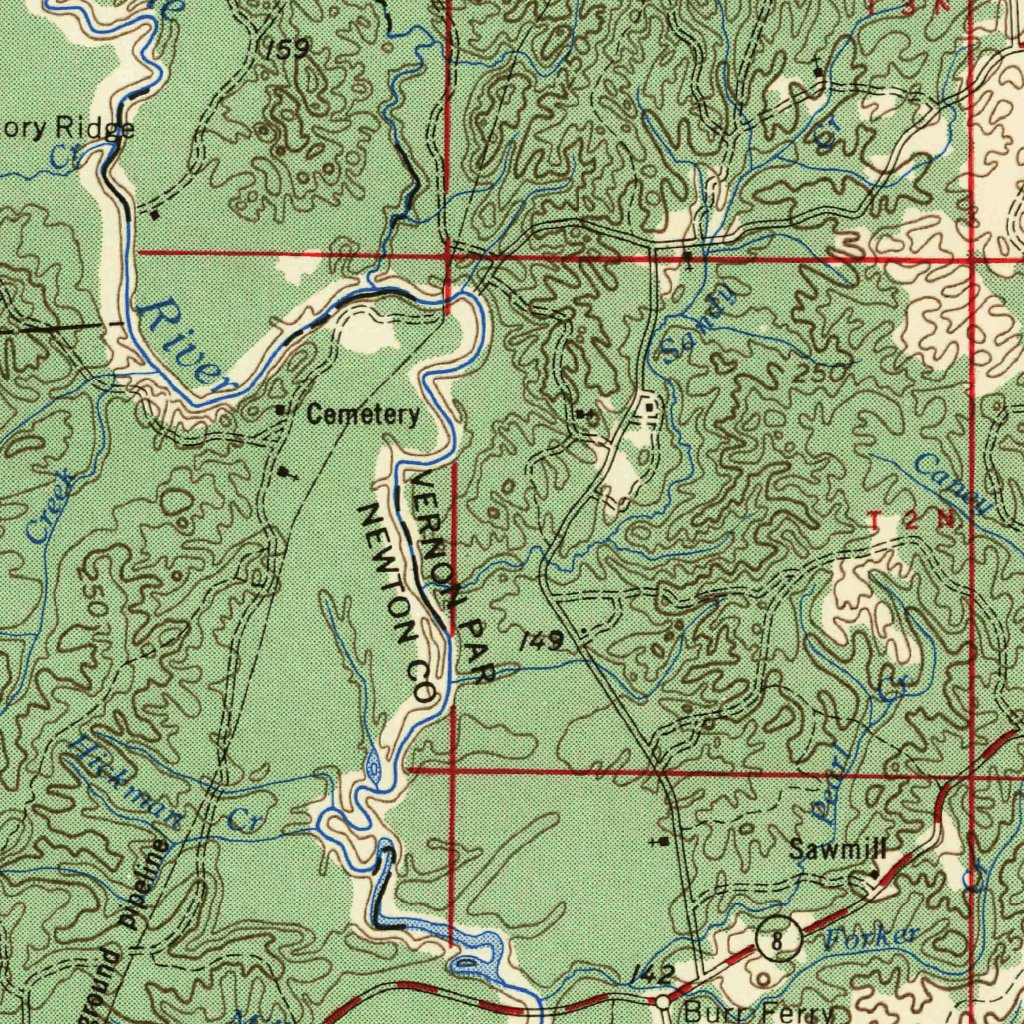 Alexandria, LA-TX (1955, 250000-Scale) Map by United States Geological ...