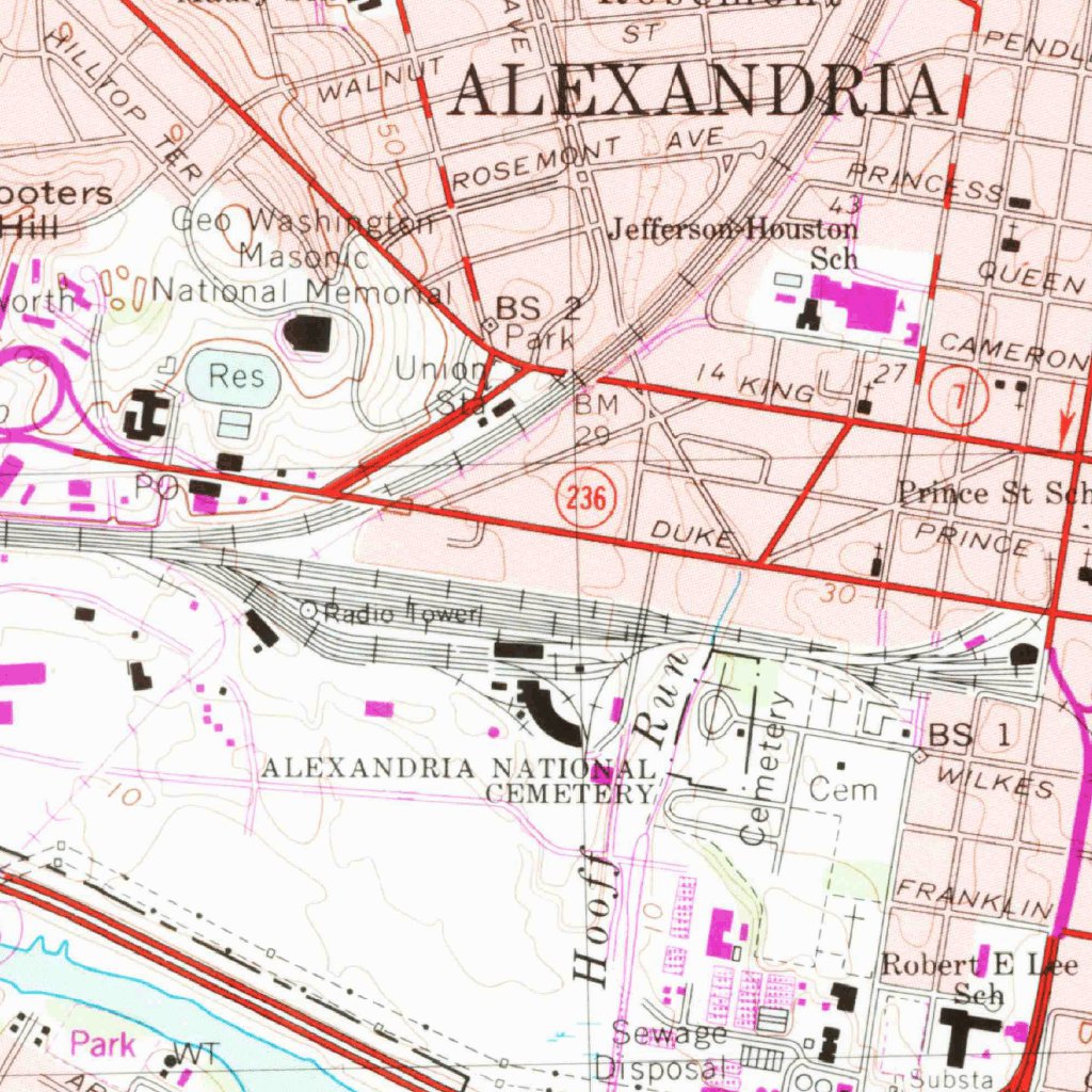Alexandria, VA-DC-MD (1965, 24000-Scale) Map by United States ...