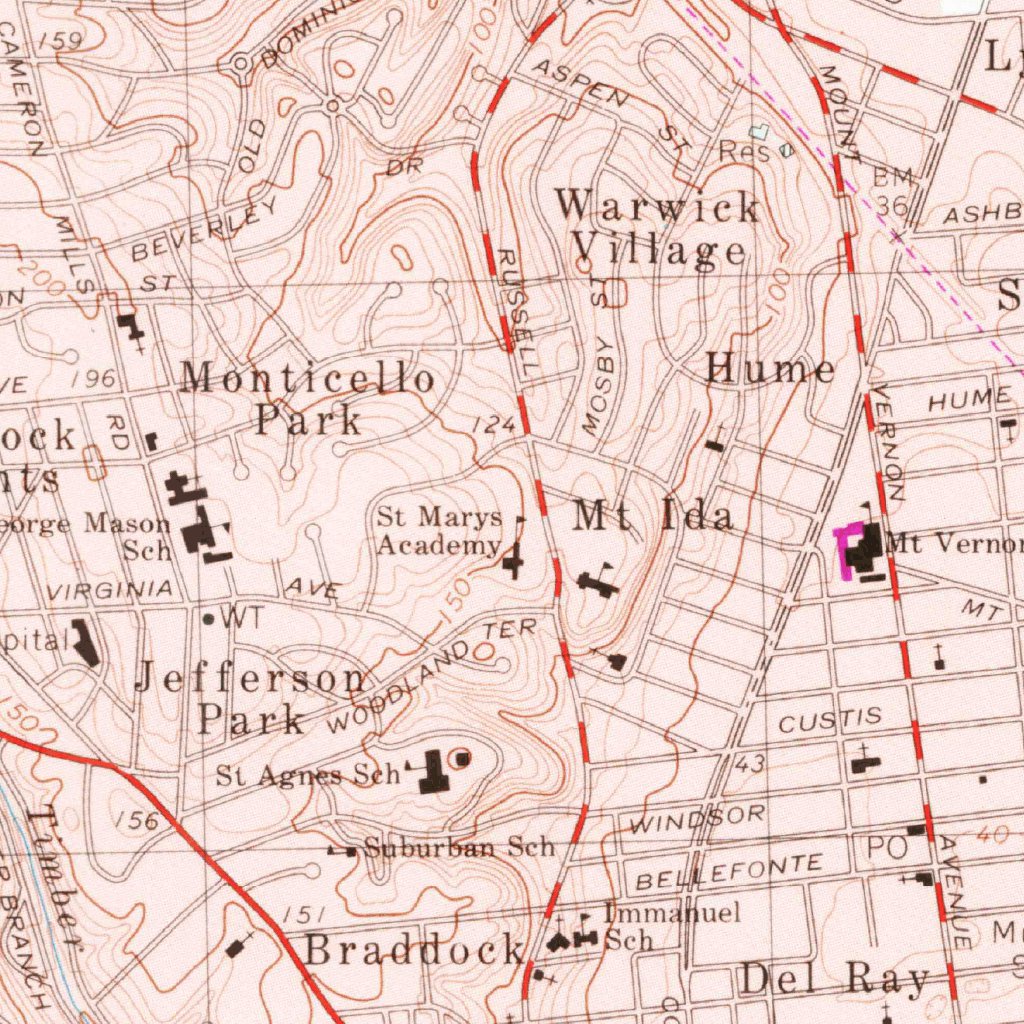 Alexandria, VA-DC-MD (1965, 24000-Scale) Map by United States ...