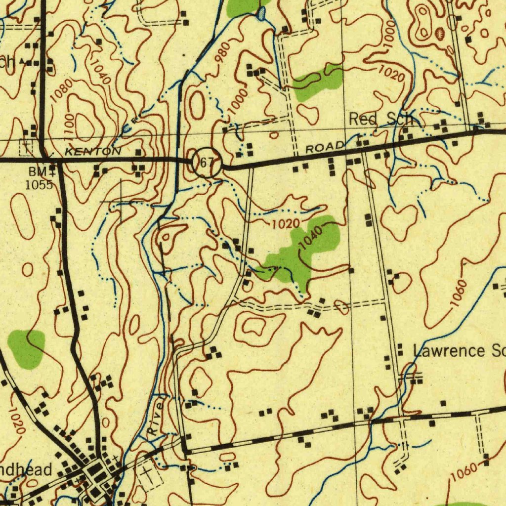 Alger, OH (1943, 62500-Scale) Map by United States Geological Survey ...