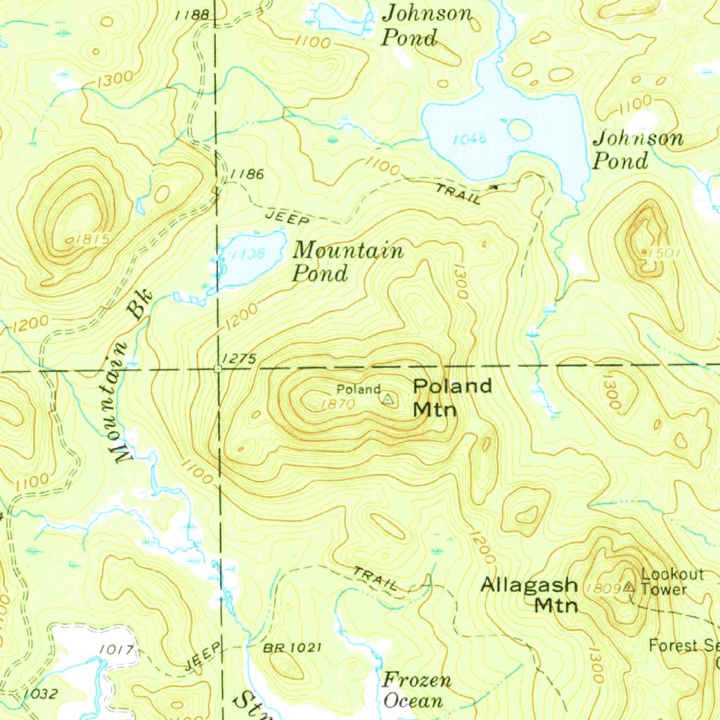 Allagash Lake, ME (1961, 62500-Scale) Map by United States Geological ...