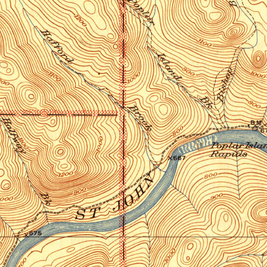 Allagash, ME (1933, 62500-Scale) Map by United States Geological Survey ...