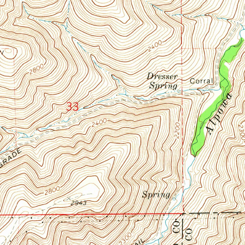 Alpowa Ridge, WA (1971, 24000-Scale) Map by United States Geological ...