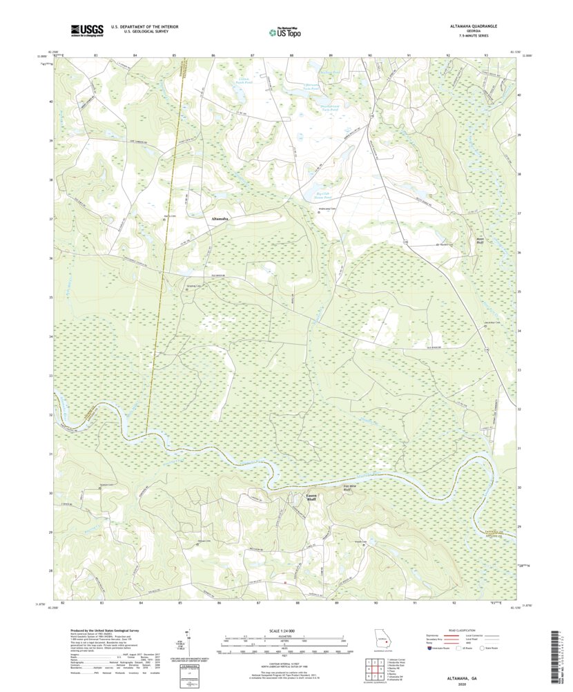 Altamaha, GA (2020, 24000-Scale) Map by United States Geological Survey ...
