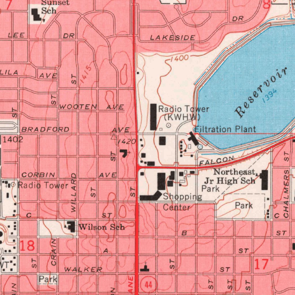 Altus, OK (1964, 24000-Scale) Map by United States Geological Survey ...