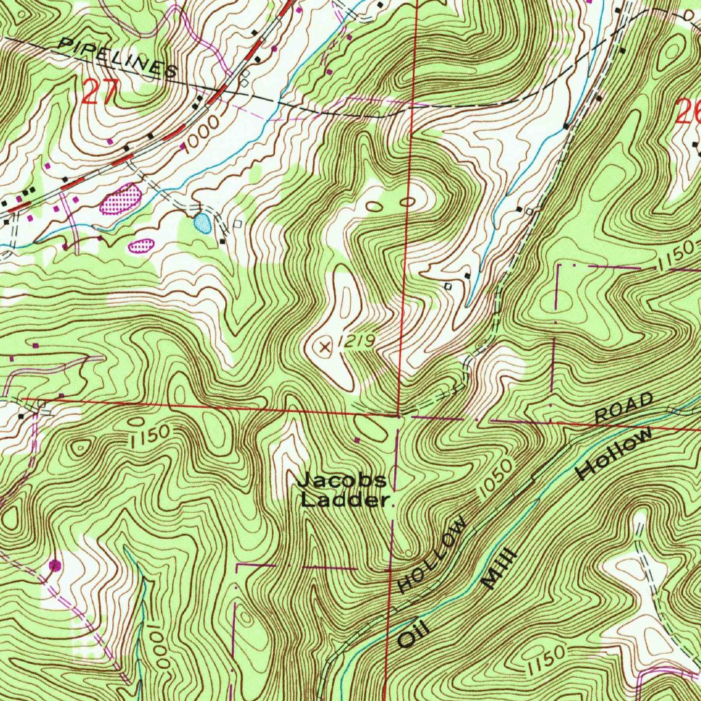 Amanda, OH (1958, 24000-Scale) Map by United States Geological Survey ...
