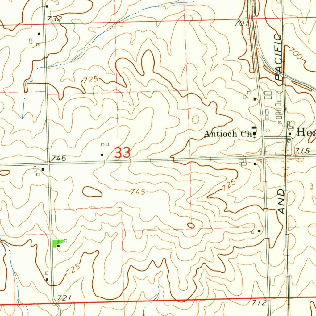 Ambia, IN-IL (1964, 24000-Scale) Map by United States Geological Survey ...