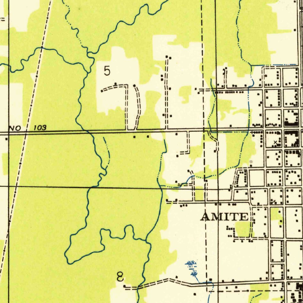 Amite, LA (1949, 31680-Scale) Map by United States Geological Survey ...
