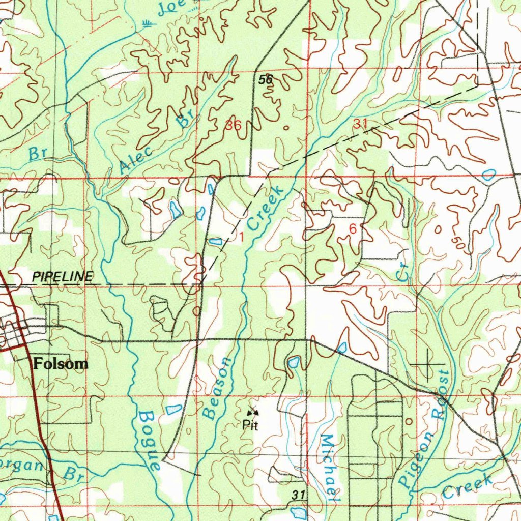 Amite, LA-MS (1983, 100000-Scale) Map by United States Geological ...