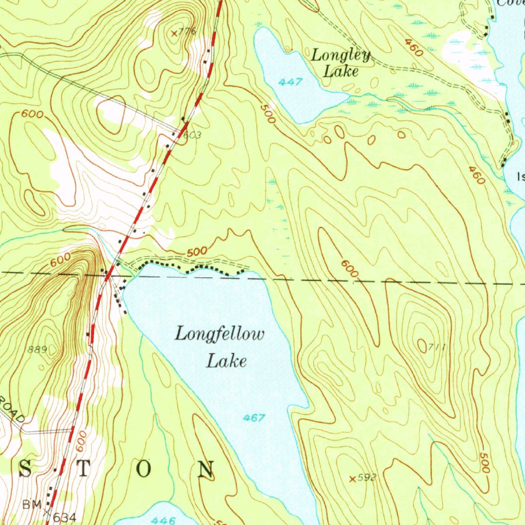 Amity, ME (1958, 62500-Scale) Map by United States Geological Survey ...