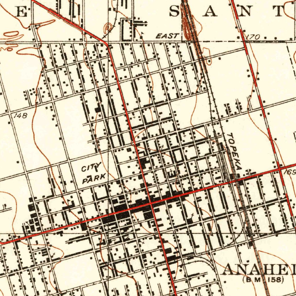 Anaheim, CA (1935, 31680-Scale) Map by United States Geological Survey ...