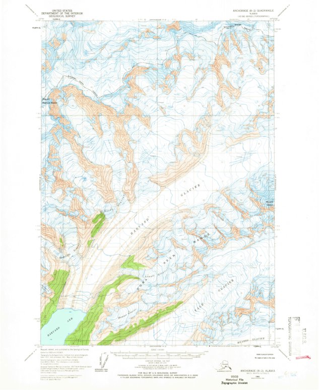 Anchorage B-2, AK (1960, 63360-Scale) Map by United States Geological ...