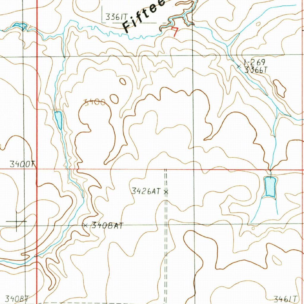 Antelope Coulee NW, MT (1986, 24000-Scale) Map by United States ...