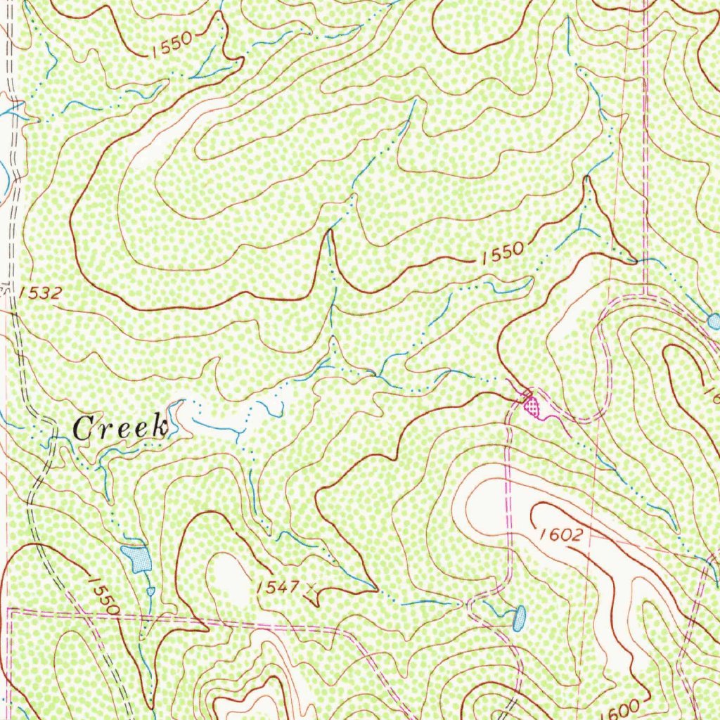 Antelope Creek SE, TX (1962, 24000-Scale) Map by United States ...