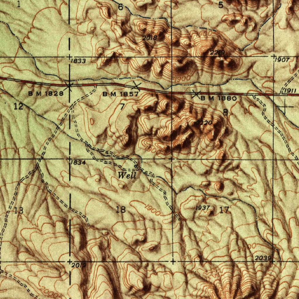 Antelope Peak, AZ (1948, 62500-Scale) Map by United States Geological ...