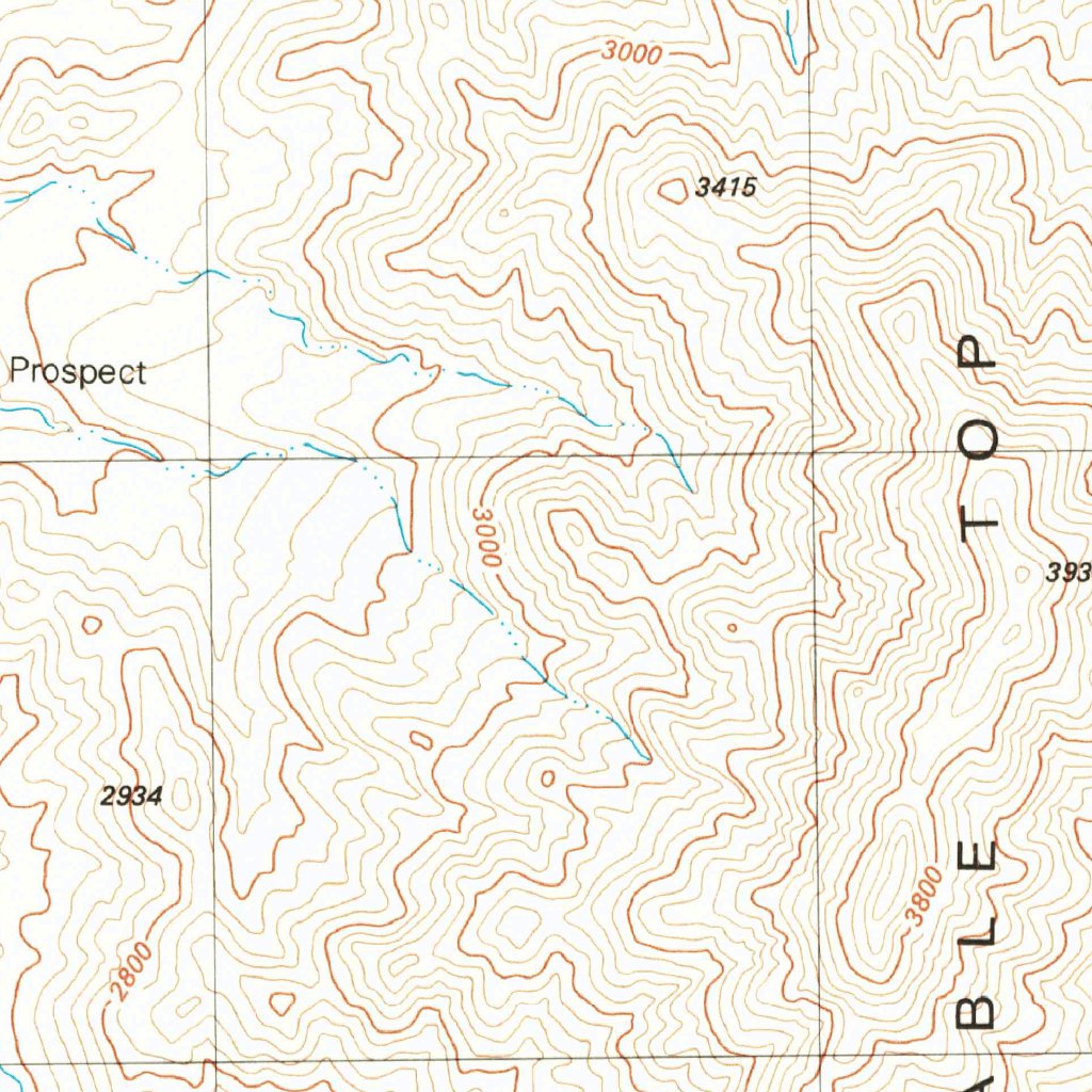 Antelope Peak, AZ (1981, 24000-Scale) Map by United States Geological ...