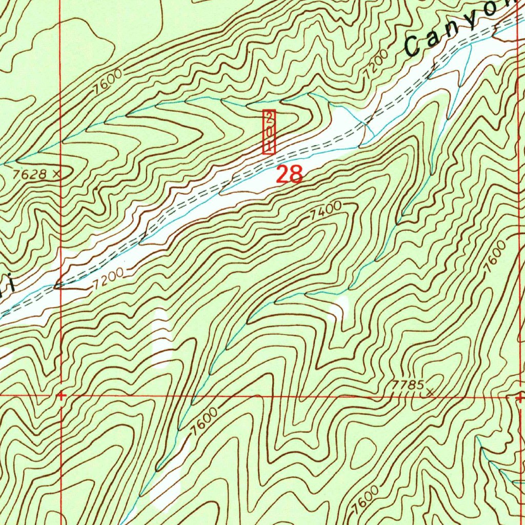 Anthro Mountain NE, UT (1996, 24000-Scale) Map by United States ...