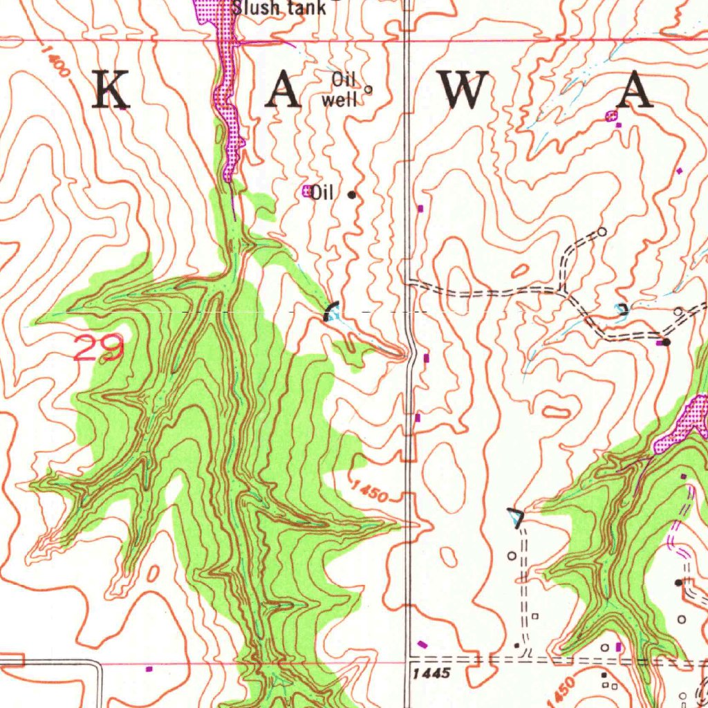 Apache, OK (1956, 24000-Scale) Map by United States Geological Survey ...