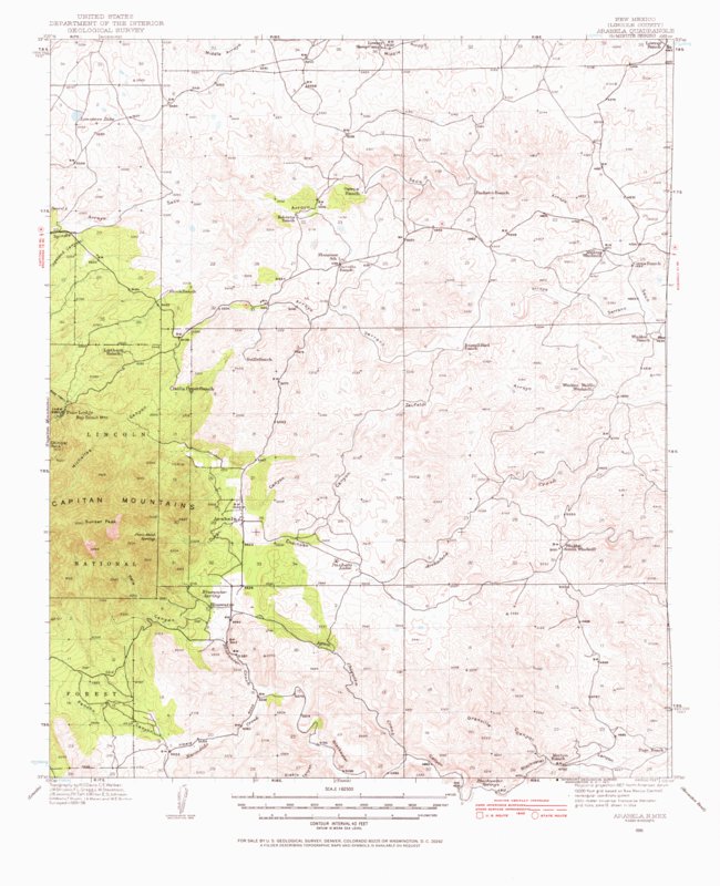 Arabela, NM (1936, 62500-Scale) Map by United States Geological Survey ...