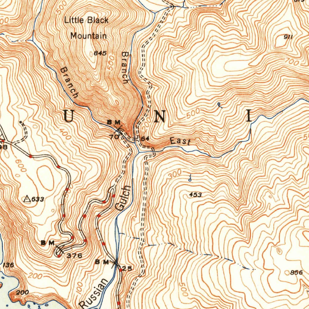 Arched Rock, CA (1944, 31680-Scale) Map by United States Geological ...