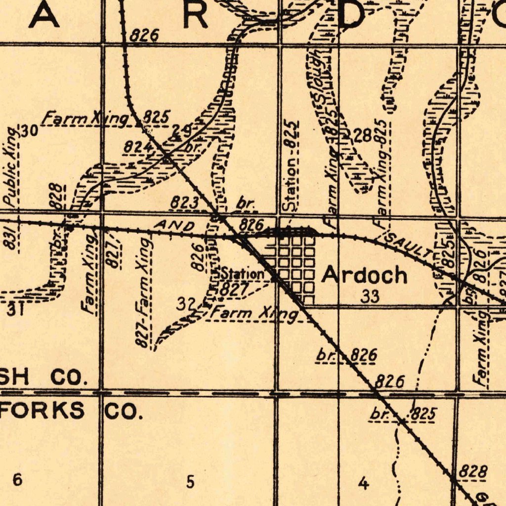 Ardoch, ND (1926, 62500-Scale) Map by United States Geological Survey ...