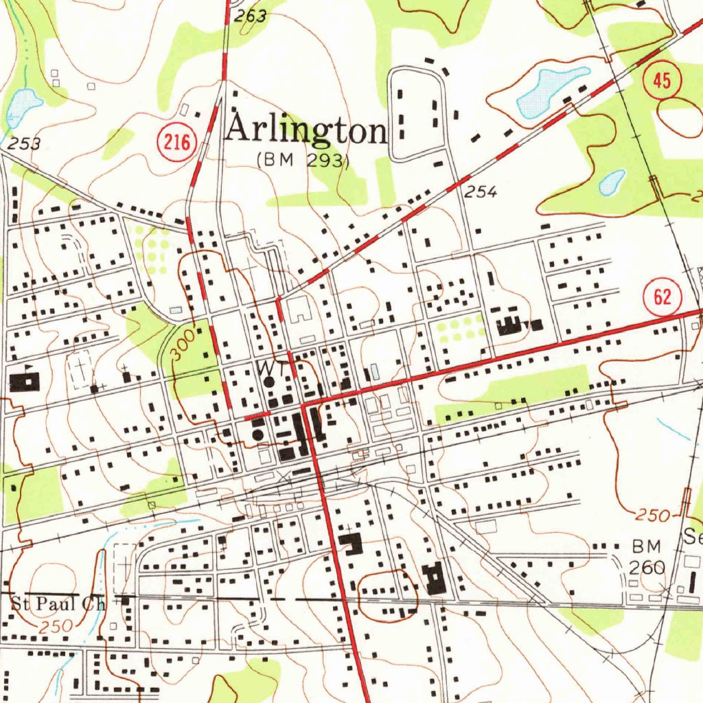 Arlington, GA (1974, 24000-Scale) Map by United States Geological ...