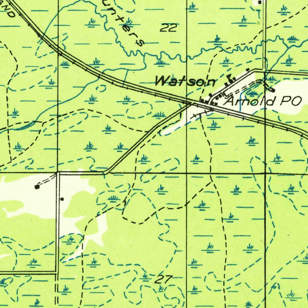 Arnold, MI (1951, 31680-Scale) Map by United States Geological Survey ...